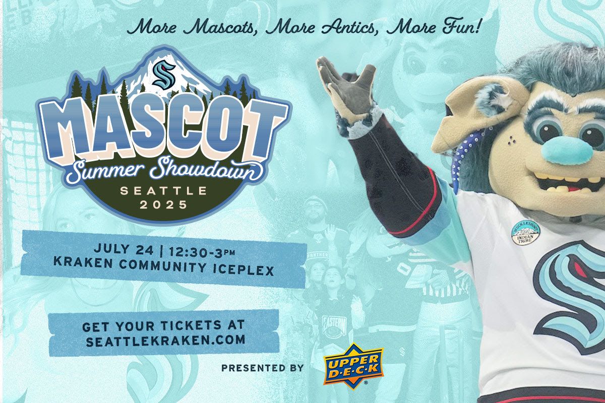 NHL Mascot Summer Showdown at Kraken Community Iceplex in Seattle, WA ...
