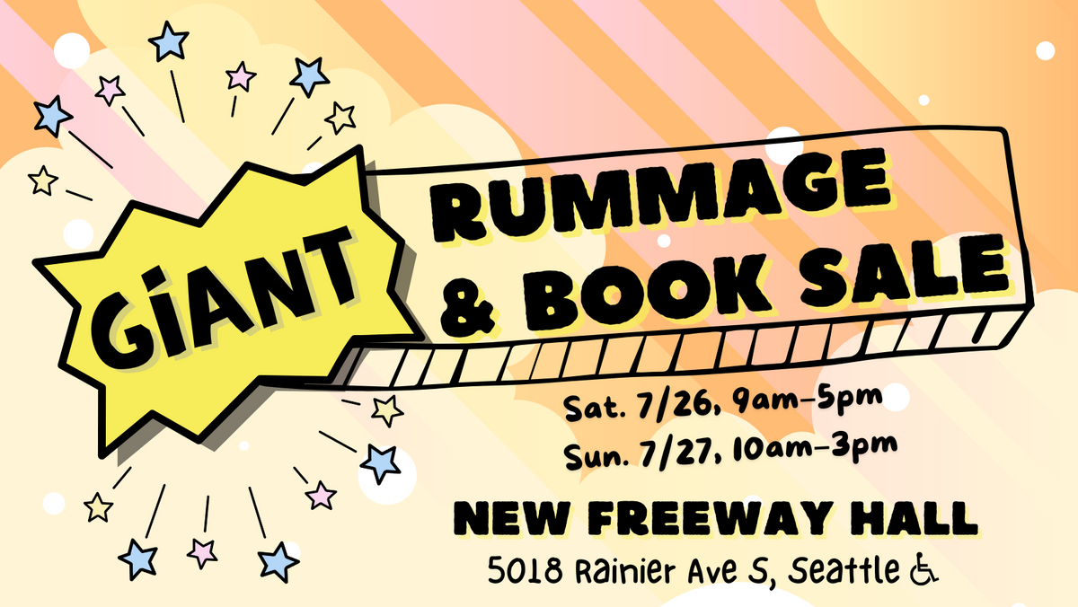 GIANT Rummage & Book Sale at New Freeway Hall in Seattle, WA - Multiple ...