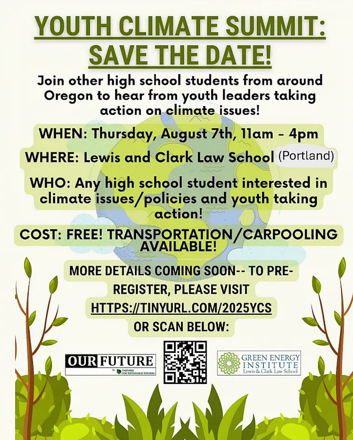 Youth Climate Summit at Lewis & Clark College in Portland, OR ...