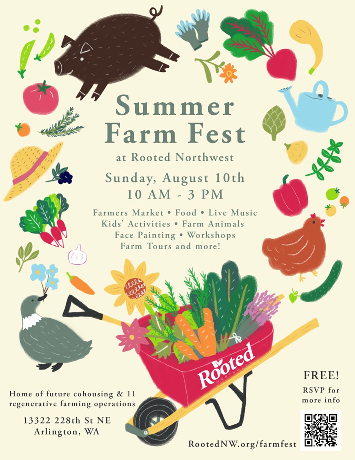 Summer Farm Fest at Rooted Northwest Farms in Arlington, WA - Sunday ...
