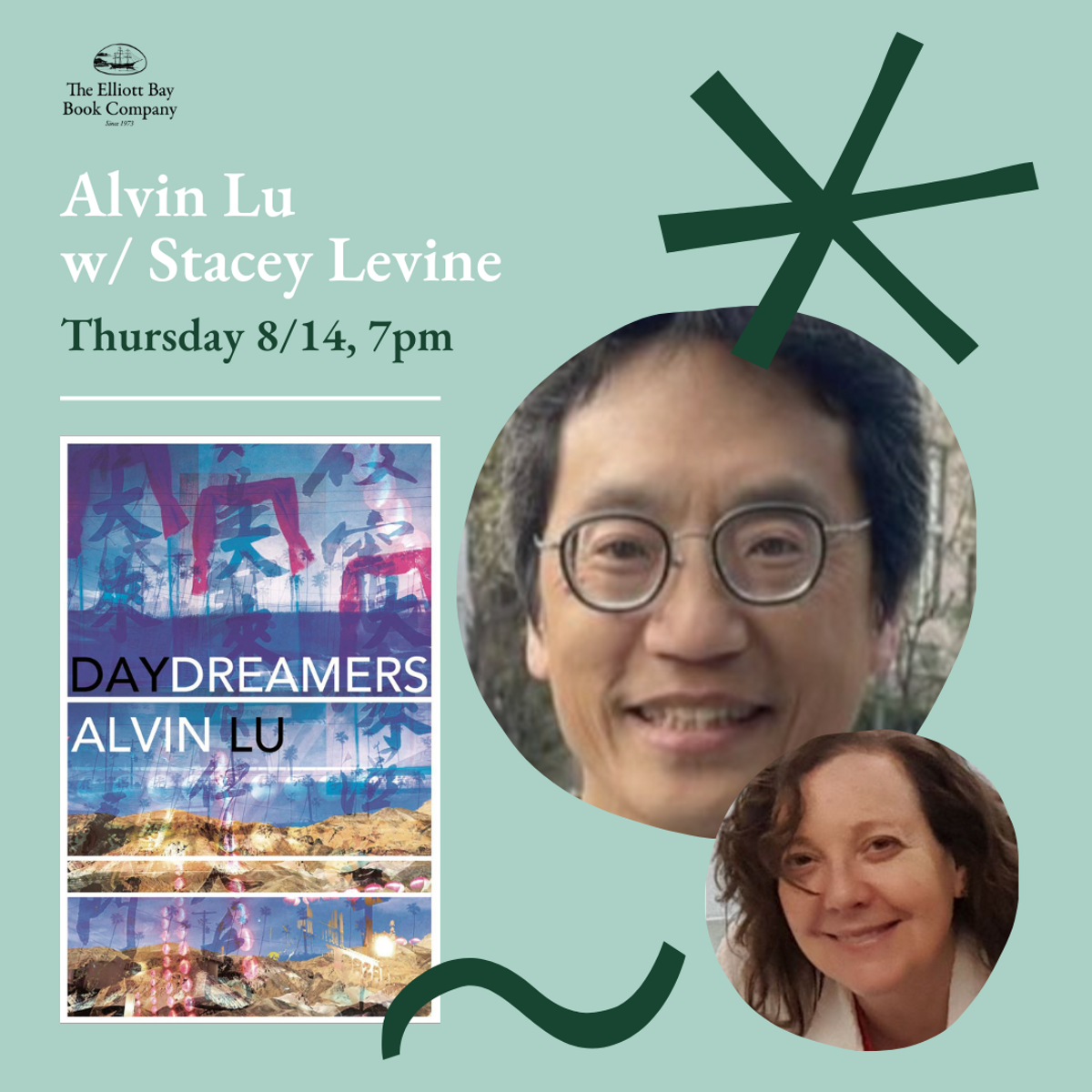 Alvin Lu w/ Stacey Levine at Elliott Bay Book Company in Seattle, WA ...