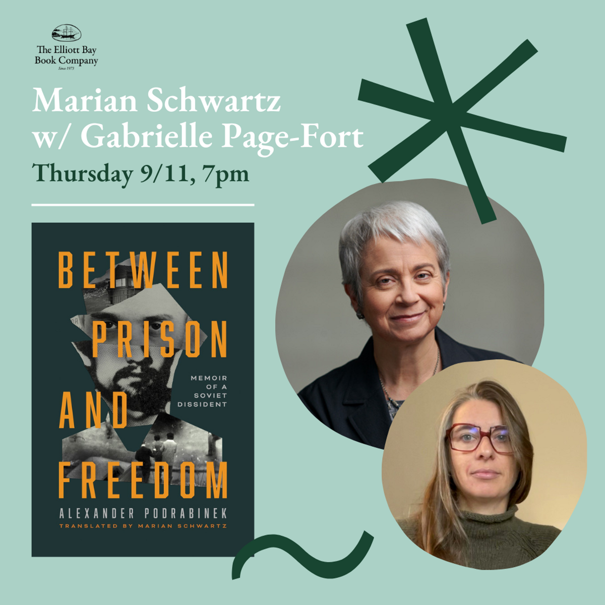 Marian Schwartz with Gabriella Page-Fort at Elliott Bay Book Company in ...