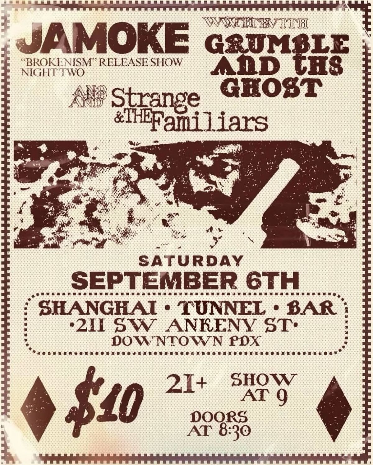Jamoke "Brokenism" Release Show with Grumble & the Ghost and Strange ...