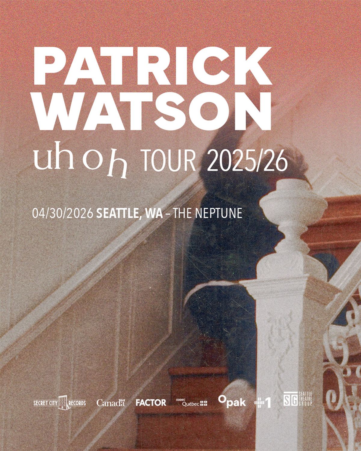Patrick Watson – Uh Oh Tour at Neptune Theatre in Seattle, WA ...