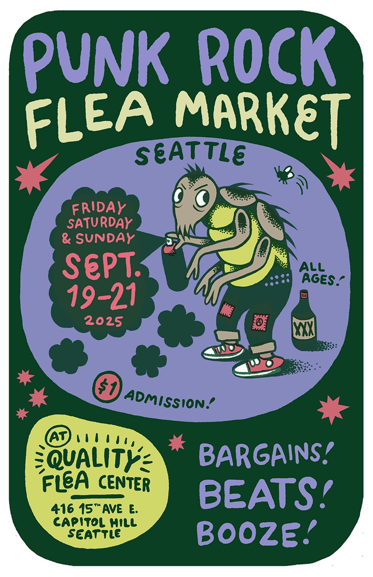 Punk Rock Flea Market at Quality Flea Center in Seattle, WA - Multiple ...