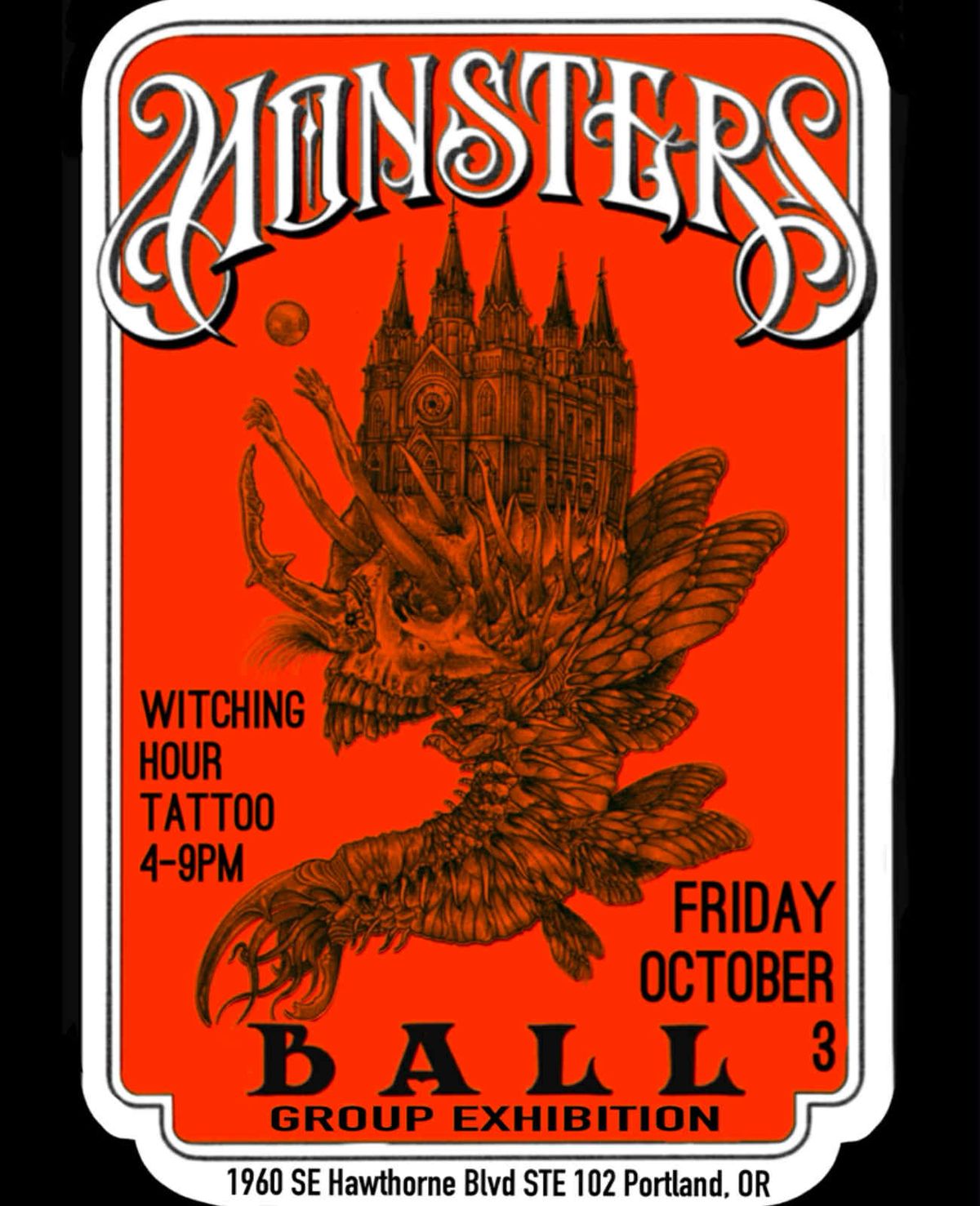 Monsters Ball - a group art show at Witching Hour Tattoo in Portland ...