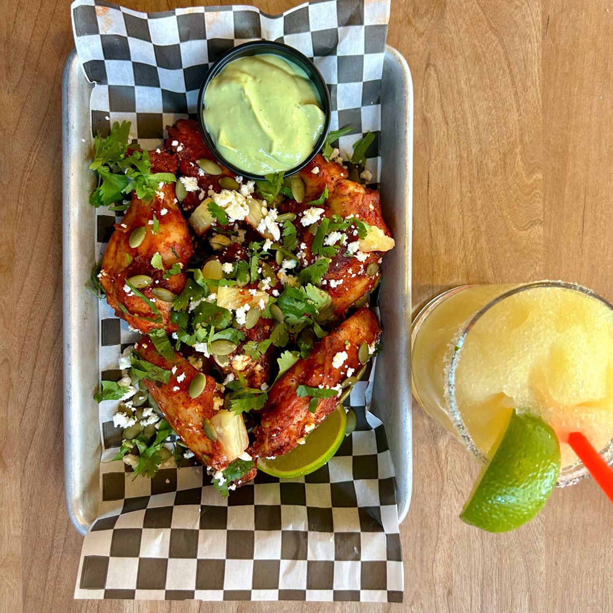 Al Pastor Wings at Bunk Bar in Portland, OR - Every day, through ...
