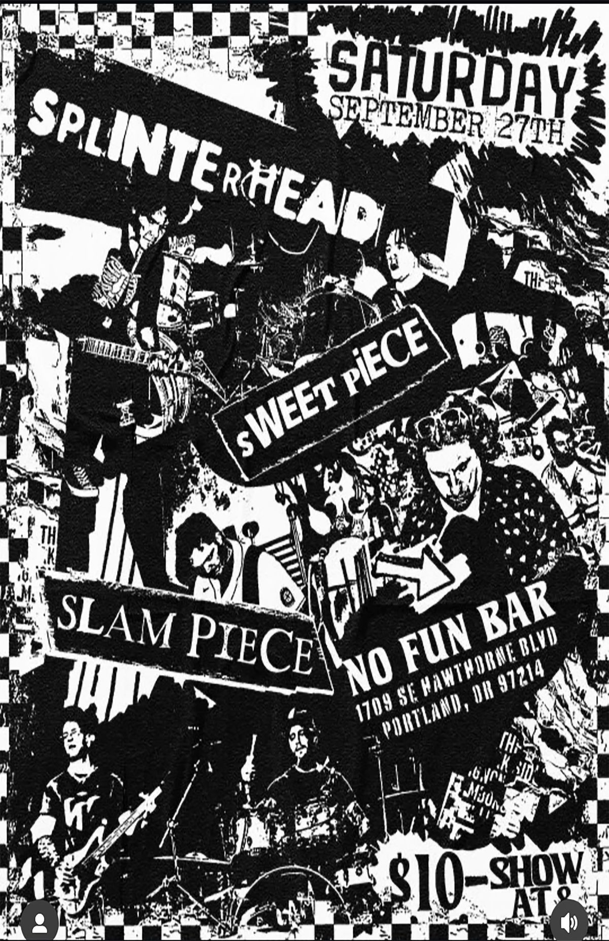 Splinterhead, Sweet Piece, Slam Piece at No Fun in Portland, Oregon ...