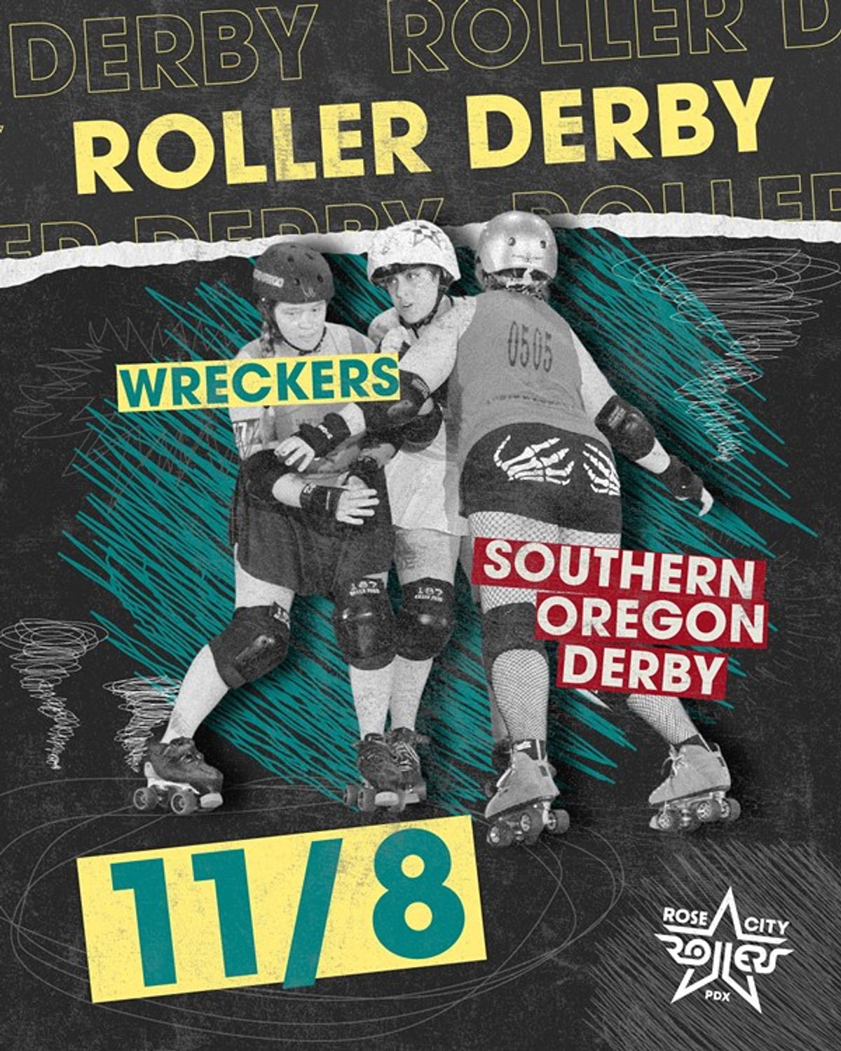 Rose City Wreckers vs Southern Oregon Roller Derby: Exploding Whale ...