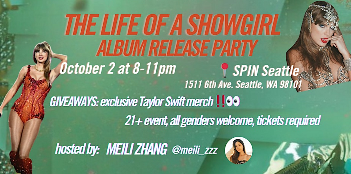 Taylor Swift Album Release Party at SPIN in Seattle, WA - Thursday ...