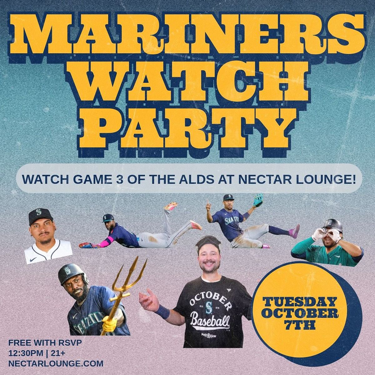 Mariners ALDS Game 3 Watch Party at Nectar Lounge in Seattle, WA ...