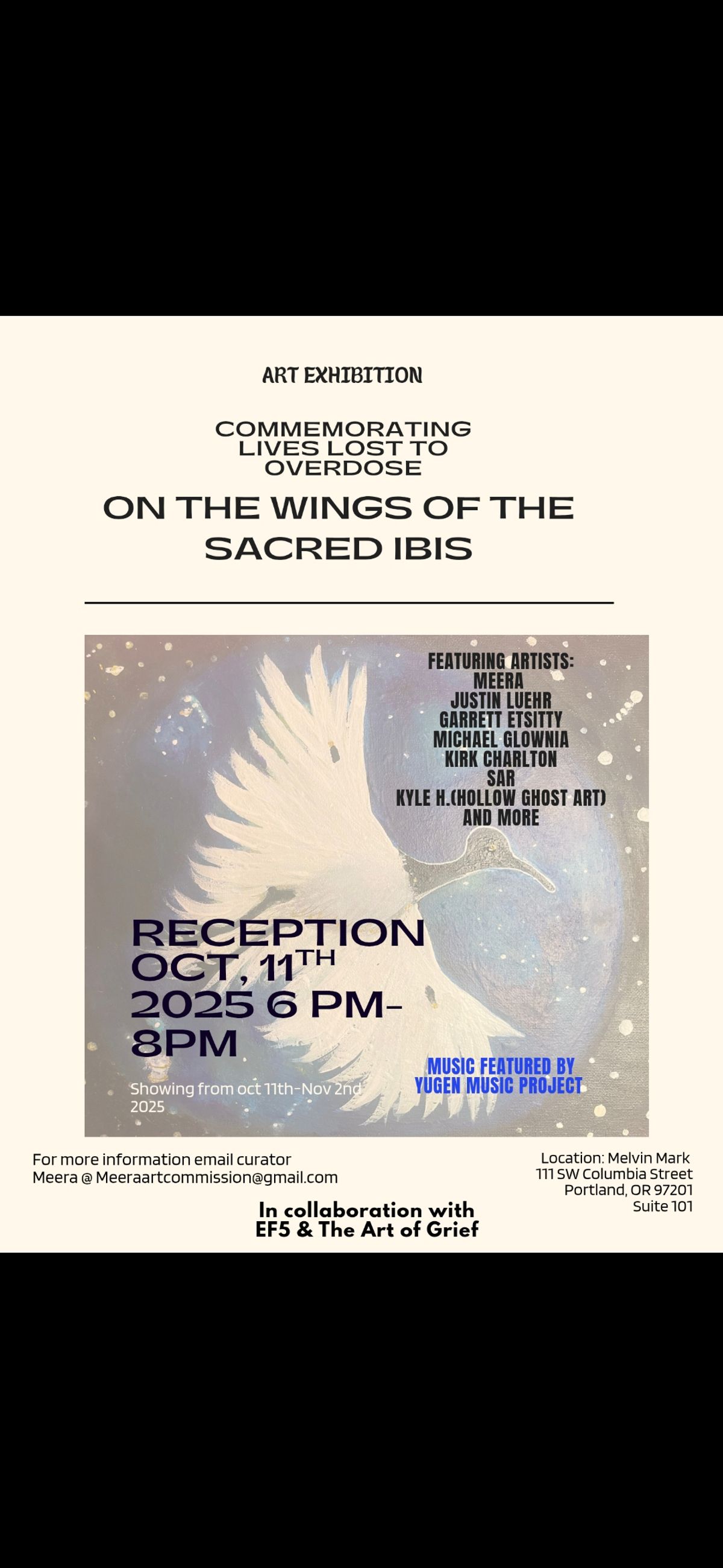 On the Wings of the Sacred Ibis Art Exhibition at Melvin Mark in ...