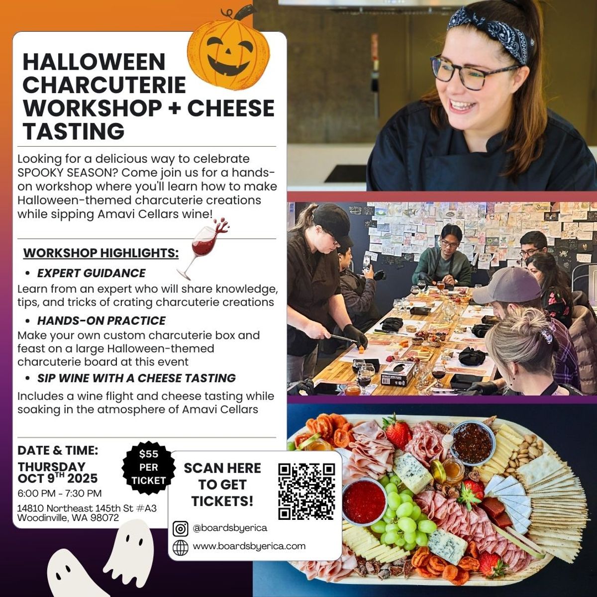 Halloween Charcuterie Making Workshop & Cheese Tasting at Pepper Bridge ...
