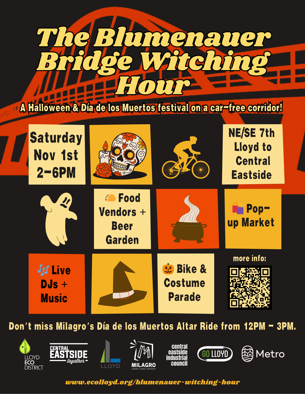 The Blumenauer Bridge Witching Hour Celebration at Blumenauer Bridge in ...