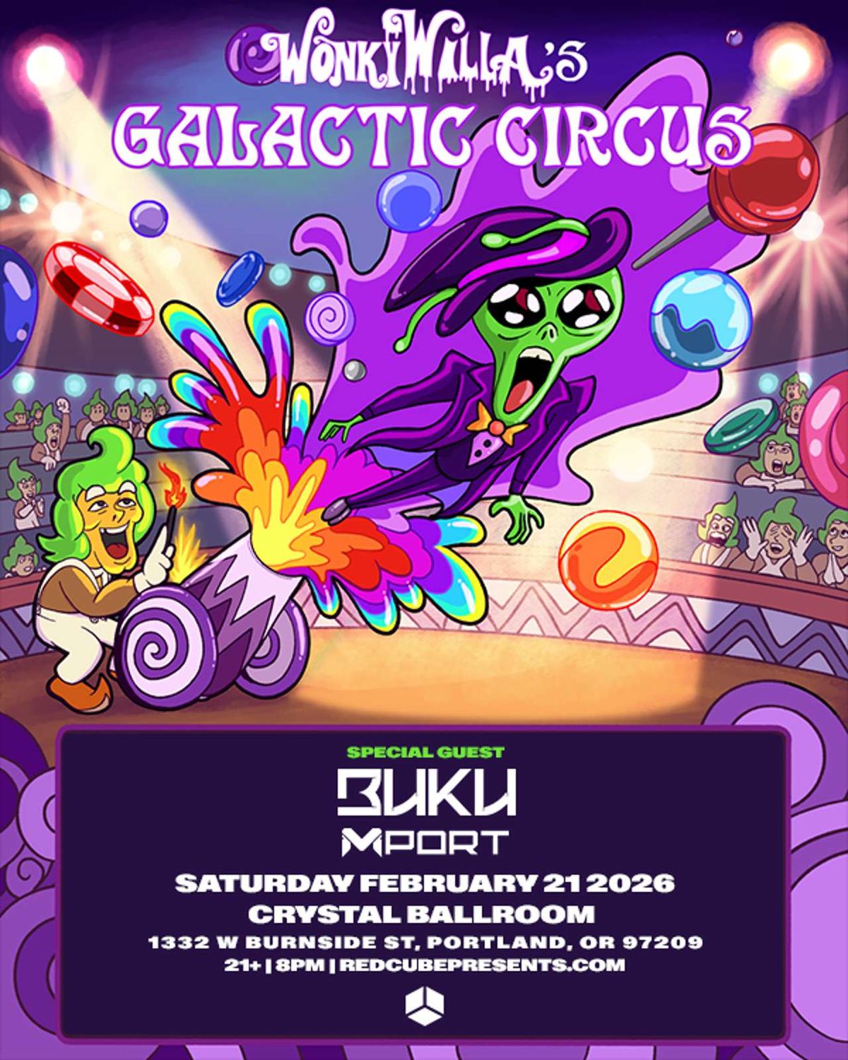 WonkyWilla - Galactic Circus Tour at Crystal Ballroom in Portland, OR ...