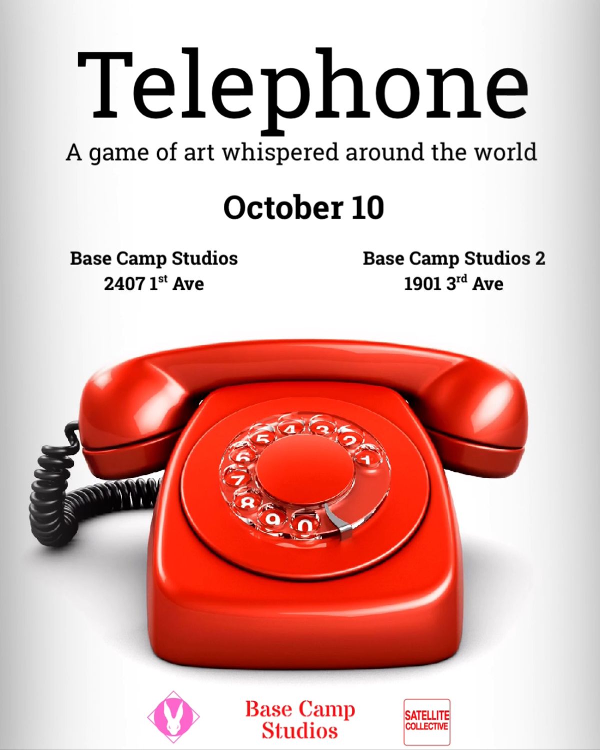 TELEPHONE: A Game of Art Whispered Around the World at Base Camp Studios 2 in Seattle, WA ...
