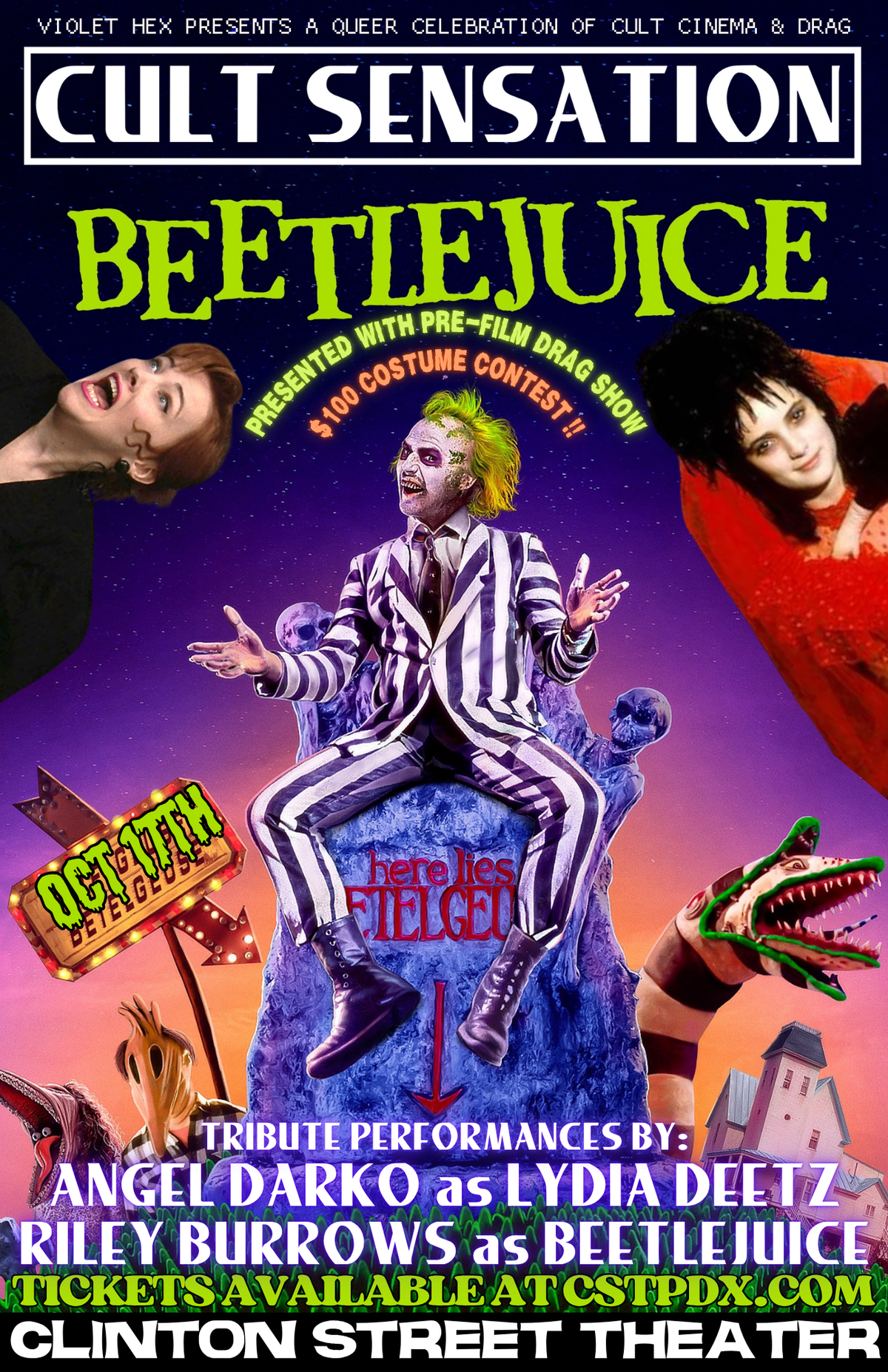 Violet Hex Presents Cult Sensation: Beetlejuice (1988) at Clinton ...