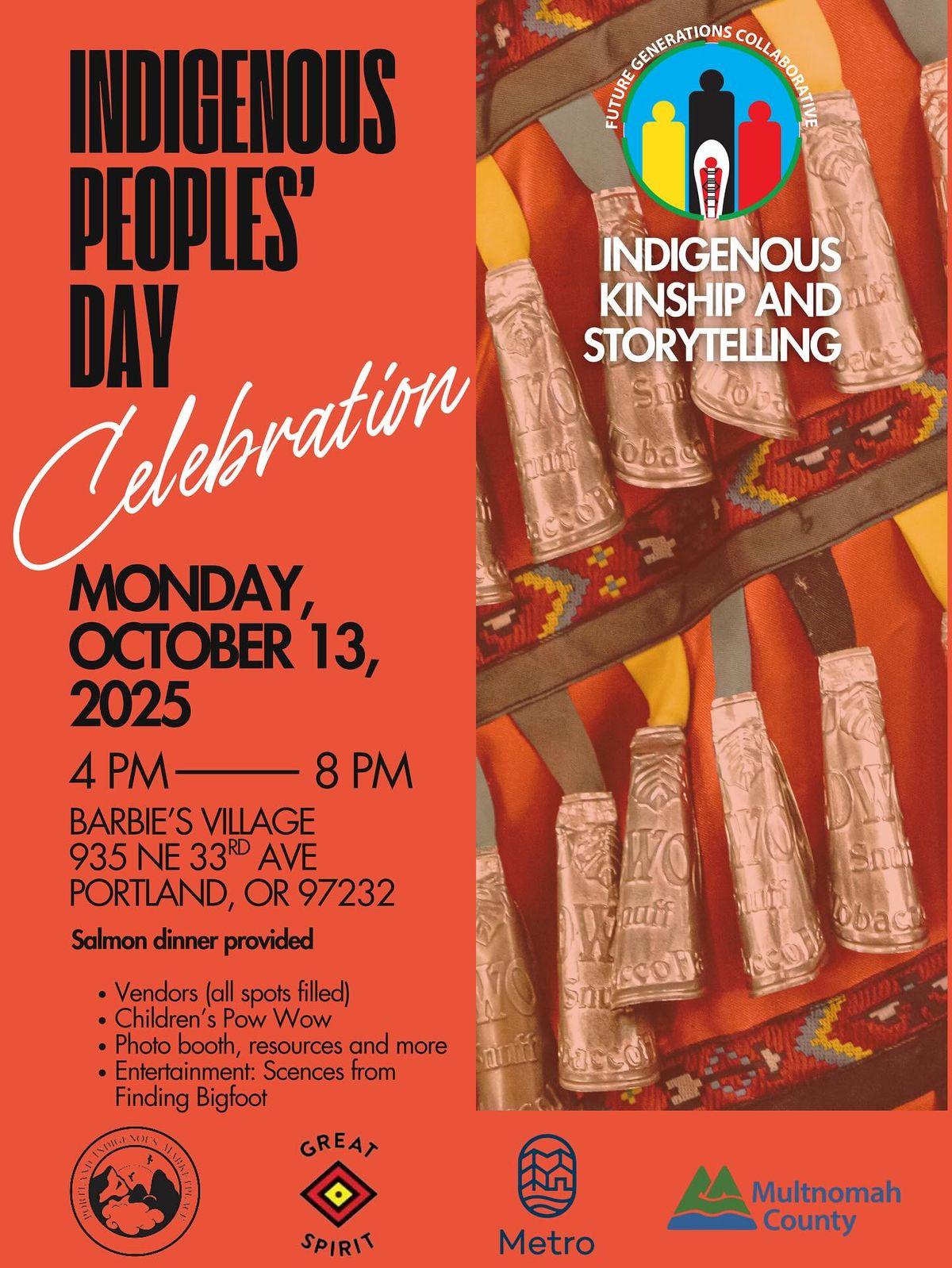 Indigenous Peoples' Day at Barbie's Village in Portland, OR - Monday ...