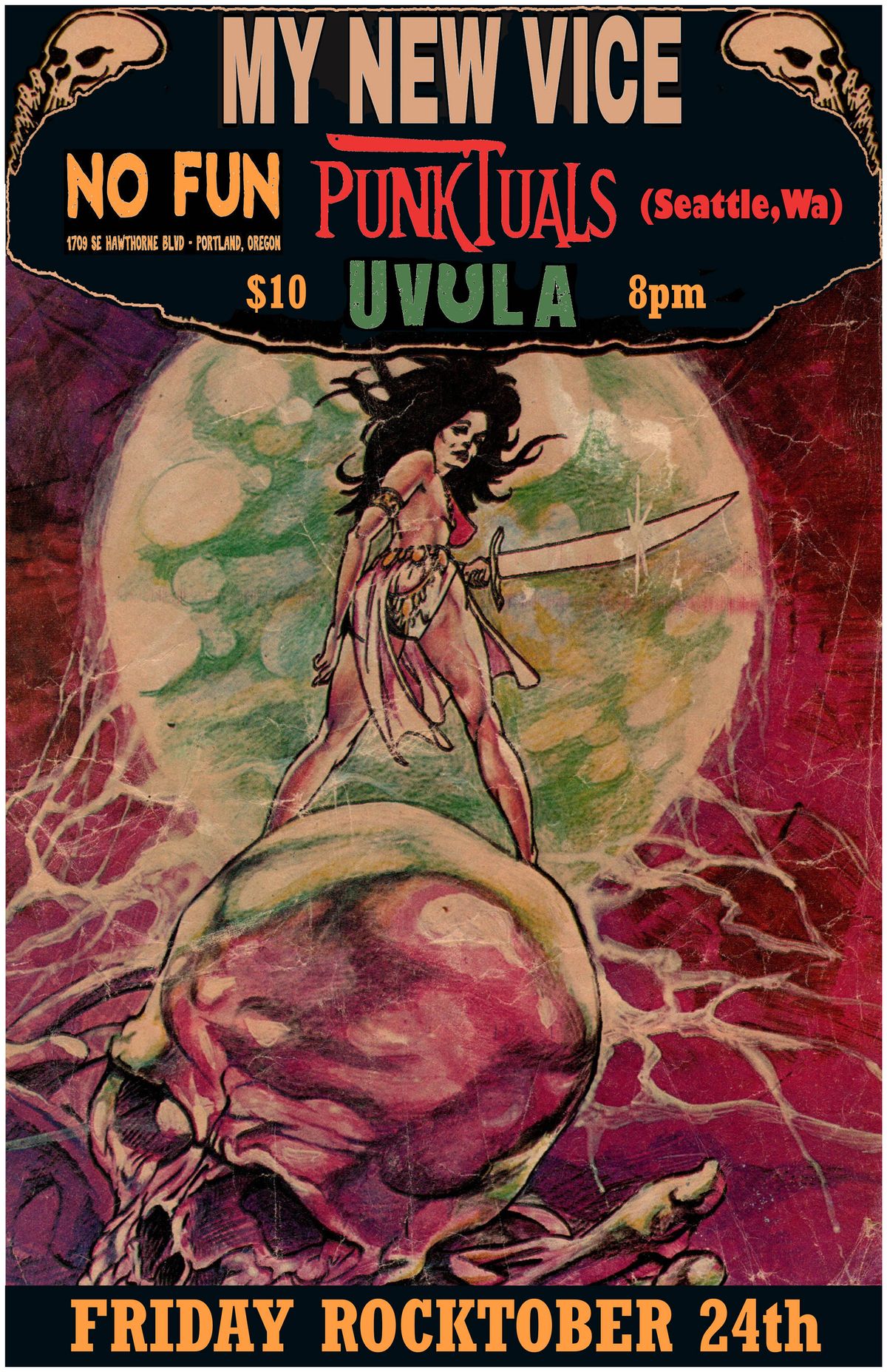 My New Vice, Punktuals, Uvula at No Fun in Portland, Oregon - Friday ...