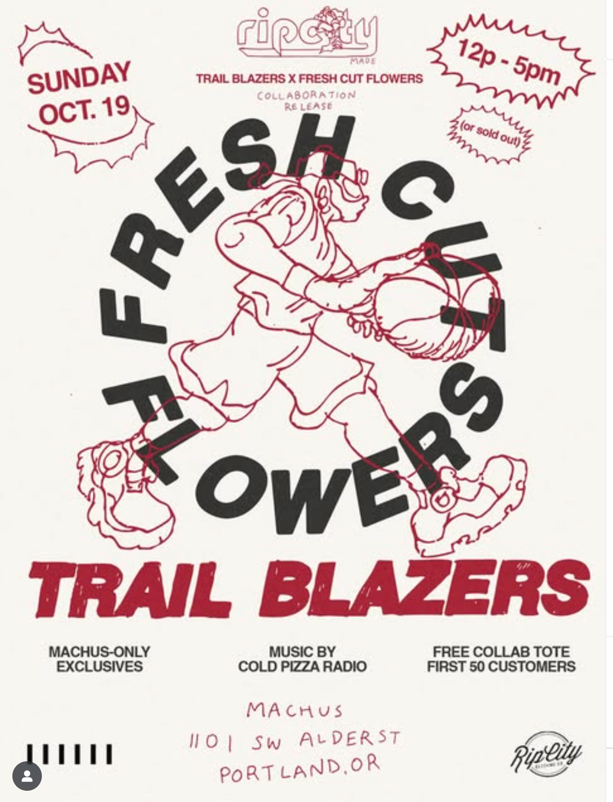 Fresh Cut Flowers // Trail Blazers at Machus in Portland, Oregon ...