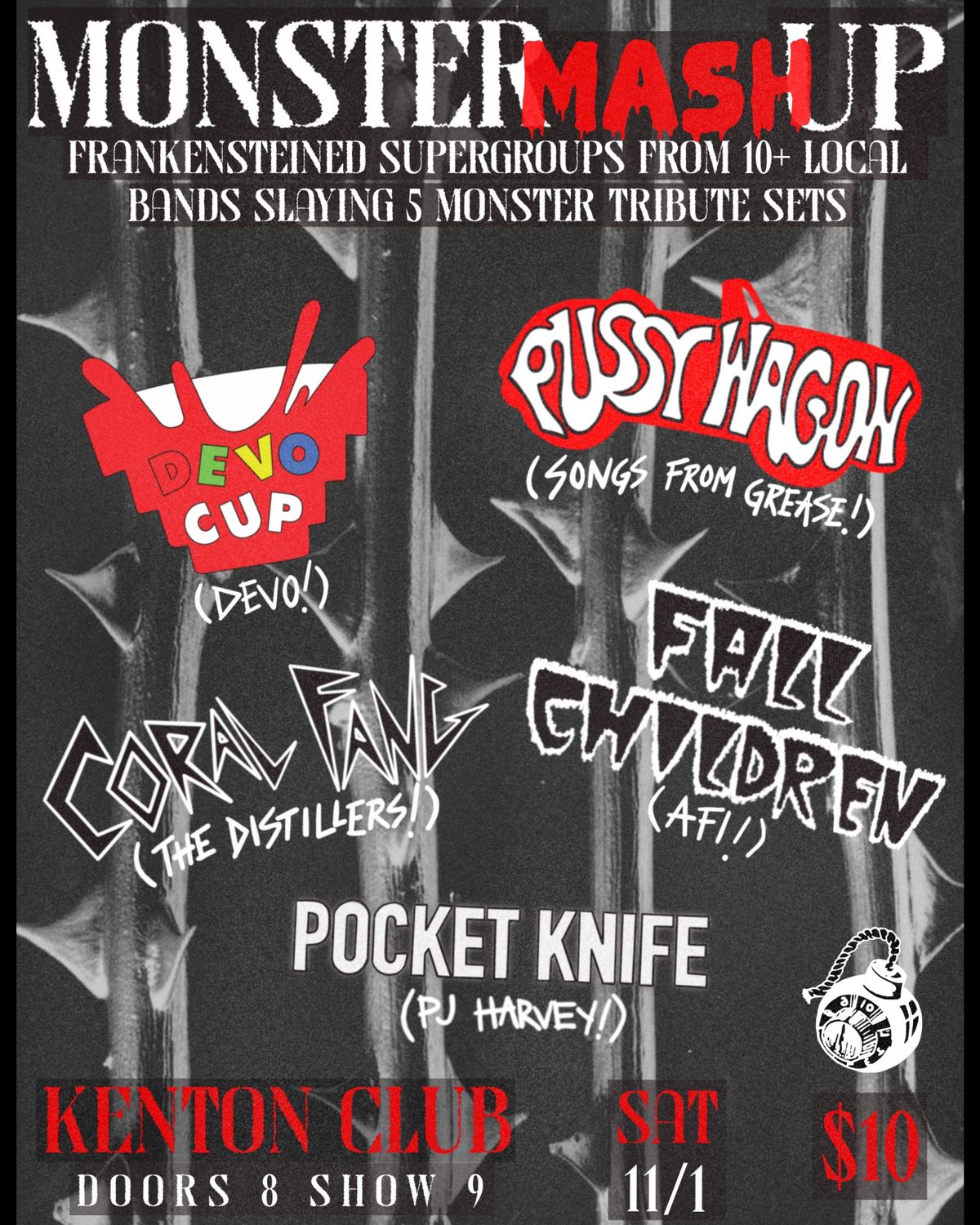 Monster Mash-Up Tribute Band Night at The World Famous Kenton Club in ...