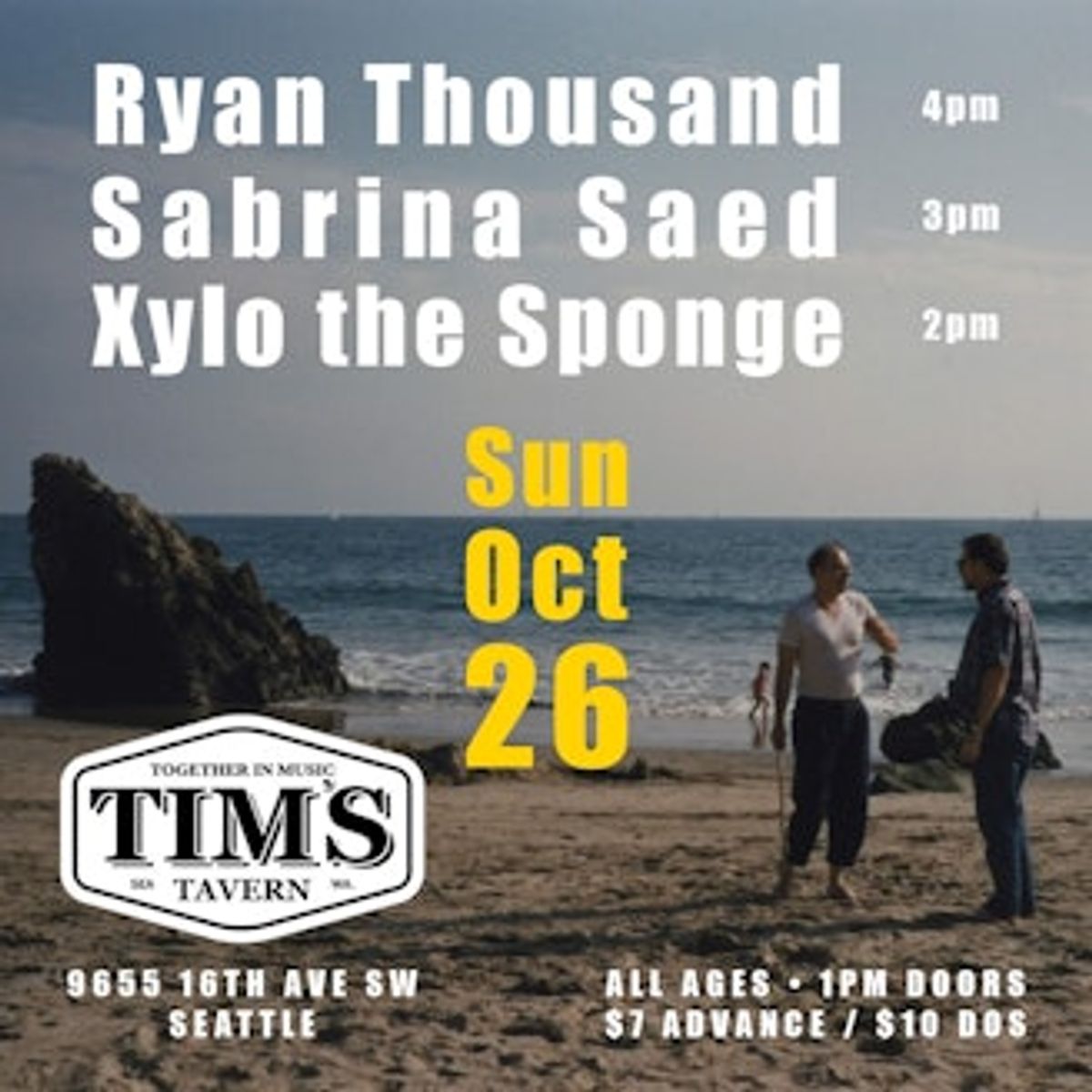 Ryan Thousand // Sabrina Saed // Xylo the Sponge at Tim's Tavern in ...