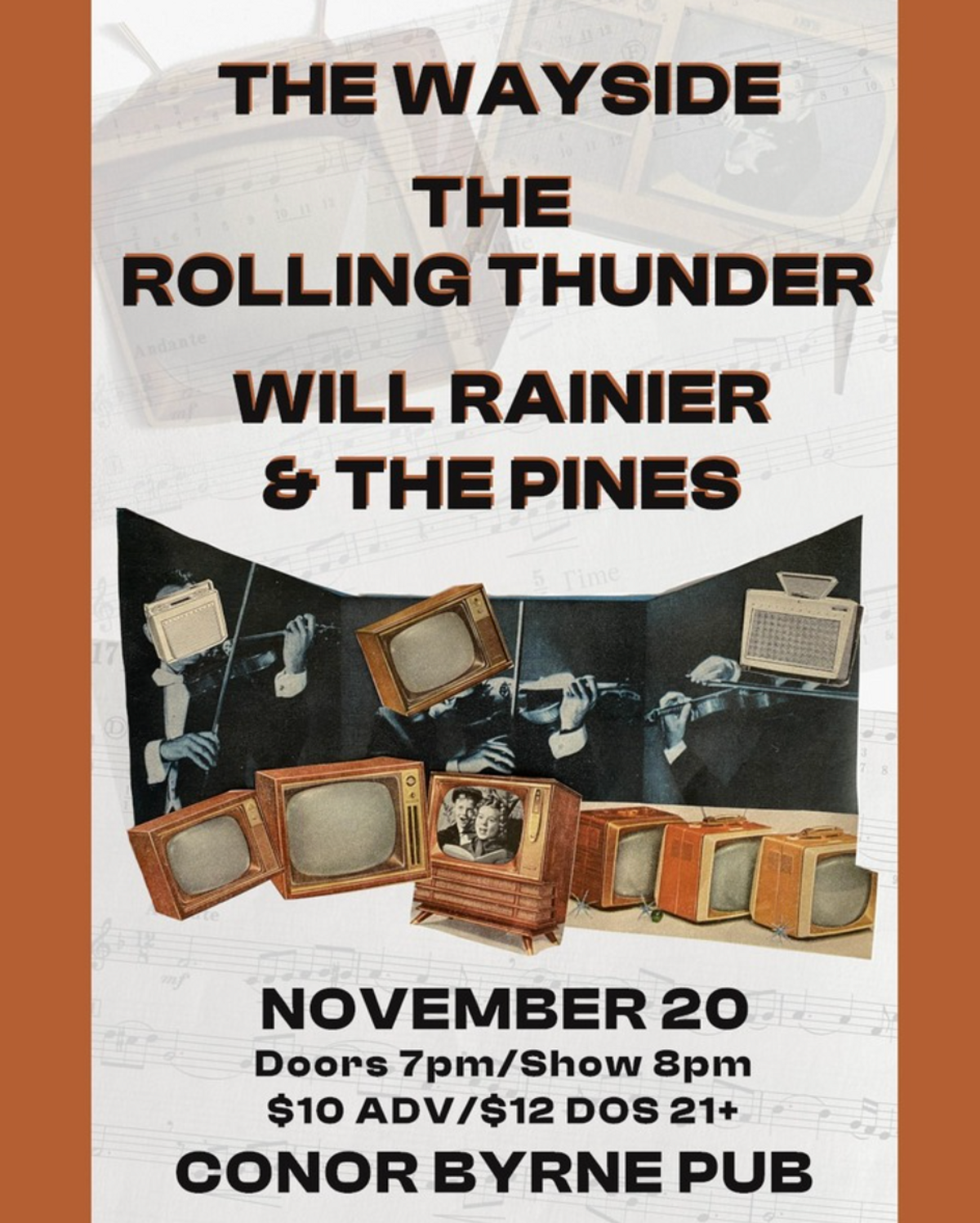 The Wayside + The Rolling Thunder + Will Rainier at Conor Byrne Co-op ...