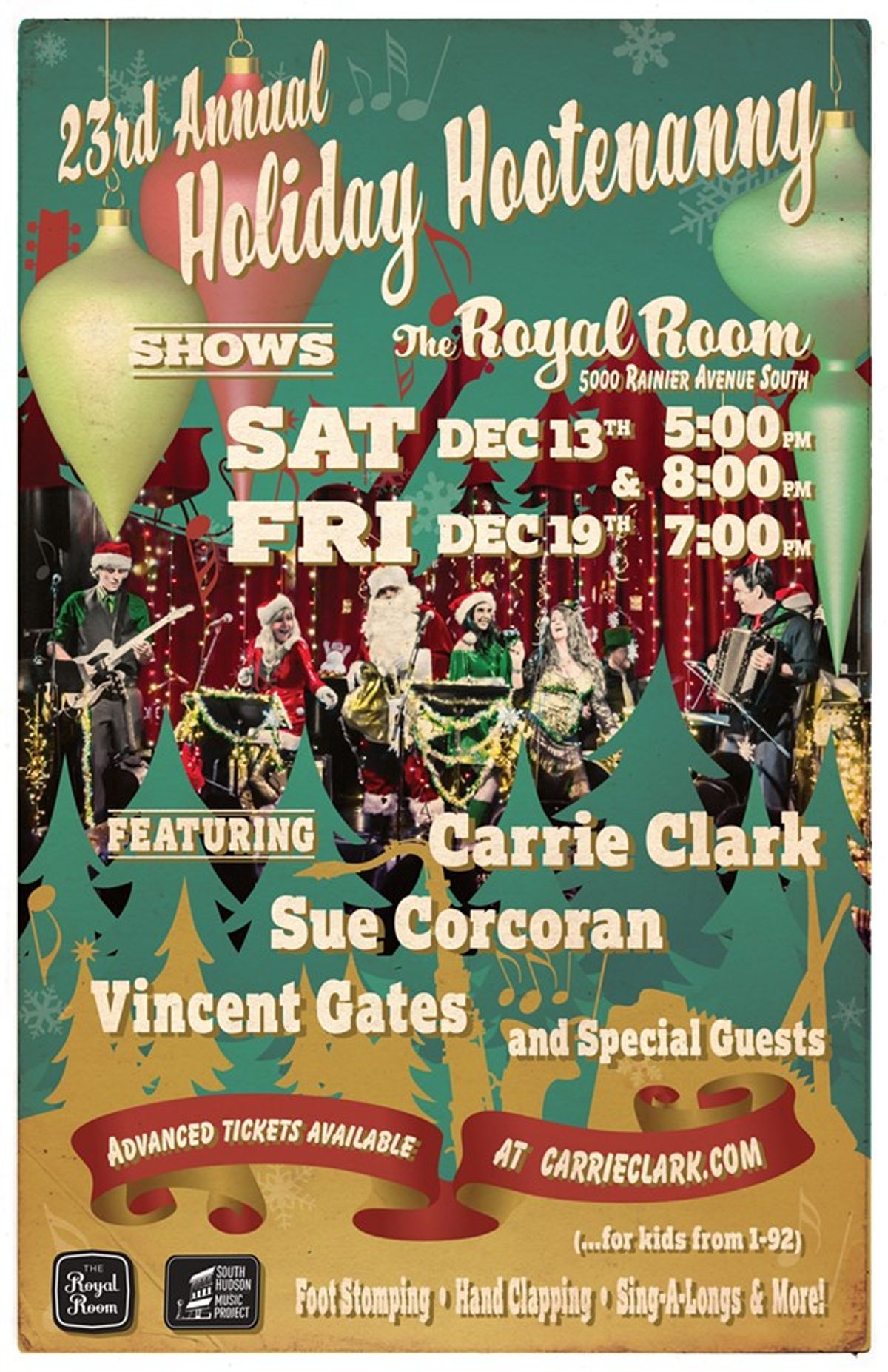 23rd Annual Holiday Hootenanny and Sing-a-long (early show 5pm) at The ...