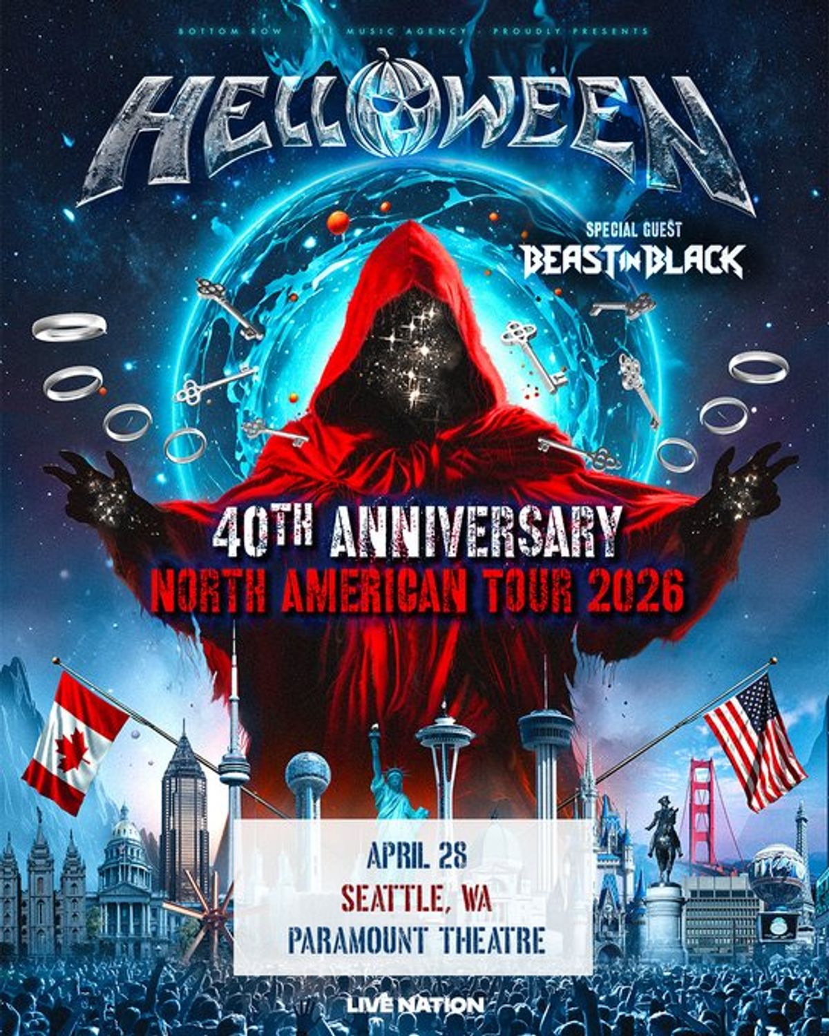 Helloween: 40th Anniversary Tour at Paramount Theatre in Seattle, WA ...