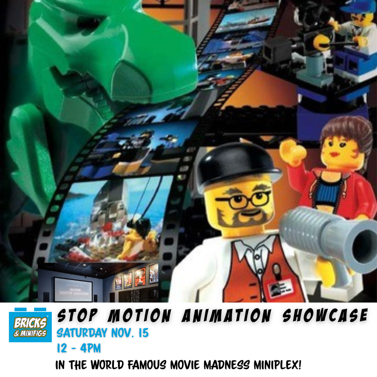 Stop Motion Animation Showcase with Bricks & Minifigs at Movie Madness in Portland, OR ...