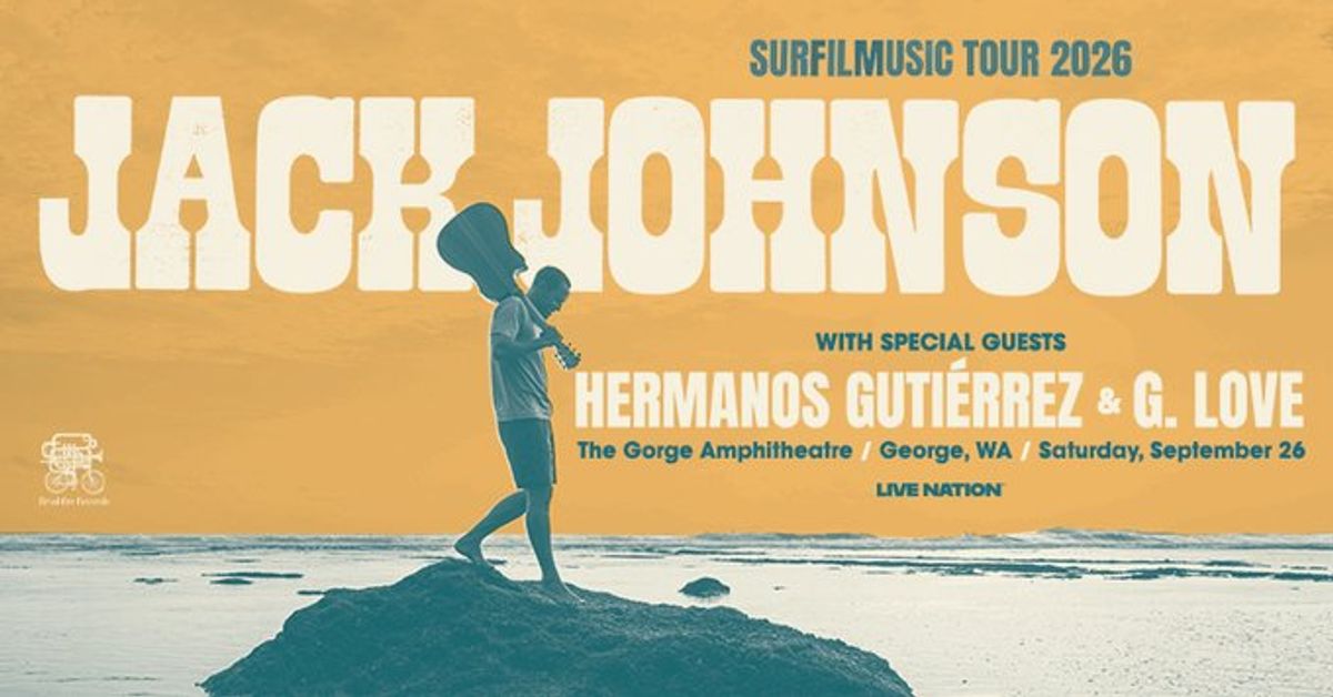 Jack Johnson: SURFILMUSIC Tour 2026 at Gorge Amphitheatre in George, WA ...