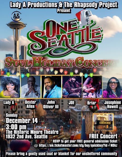 One Seattle Soul Holiday Concert at Moore Theatre in Seattle, WA ...
