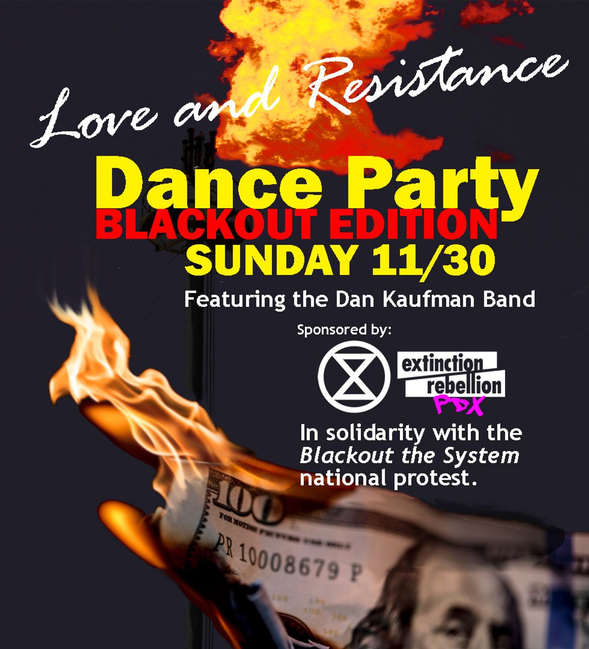 Love & Resistance Dance Party Blackout Edition at Musicians' Union ...