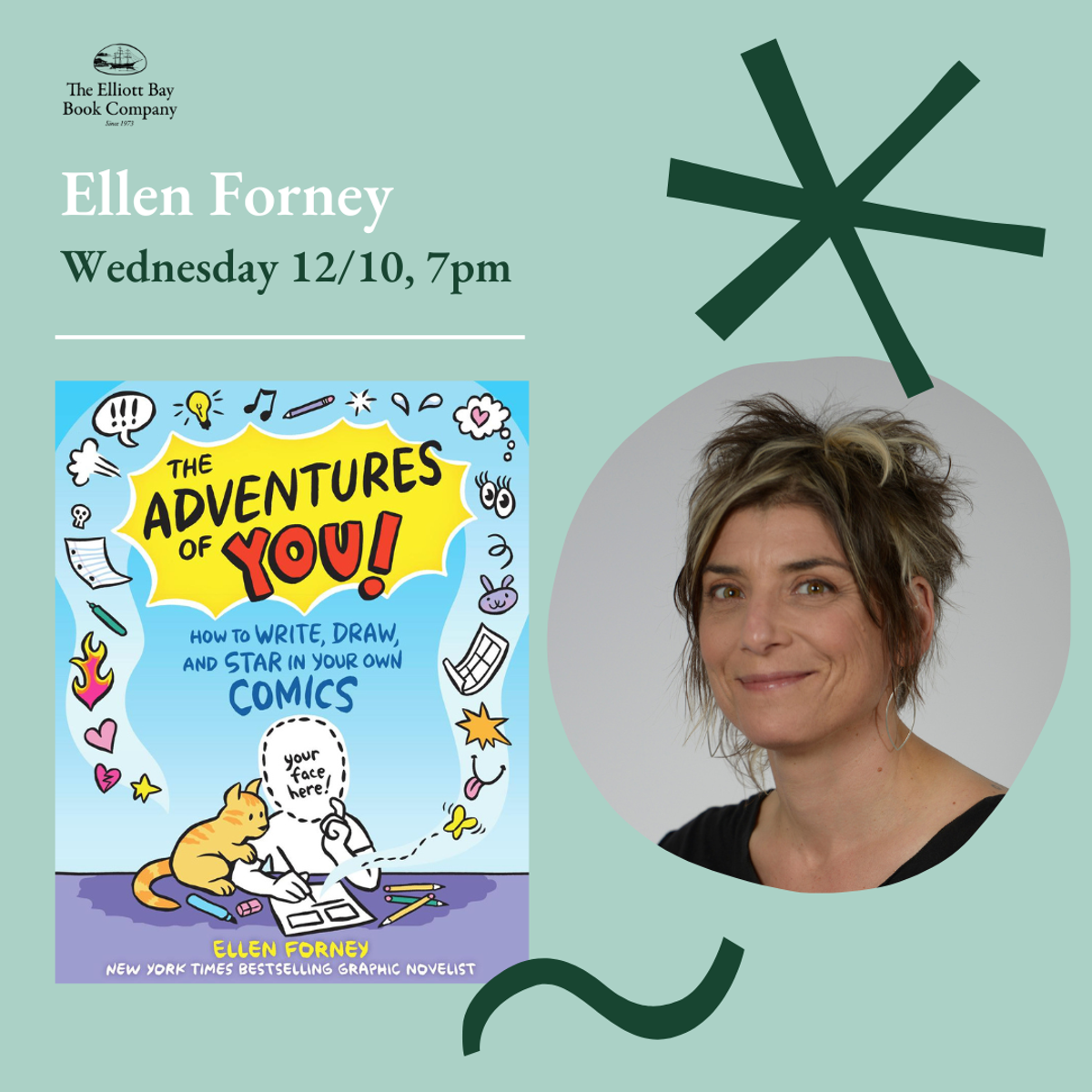 Ellen Forney at Elliott Bay Book Company in Seattle, WA - Wednesday ...