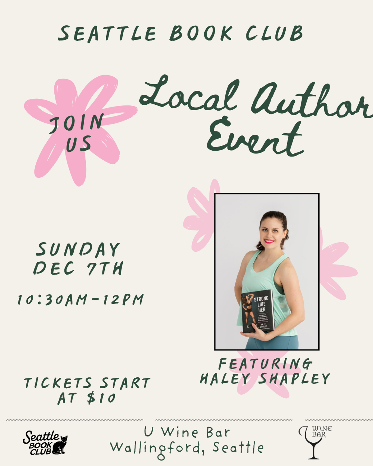 A Conversation with Haley Shapley at U Wine Bar in Seattle, WA - Sunday ...
