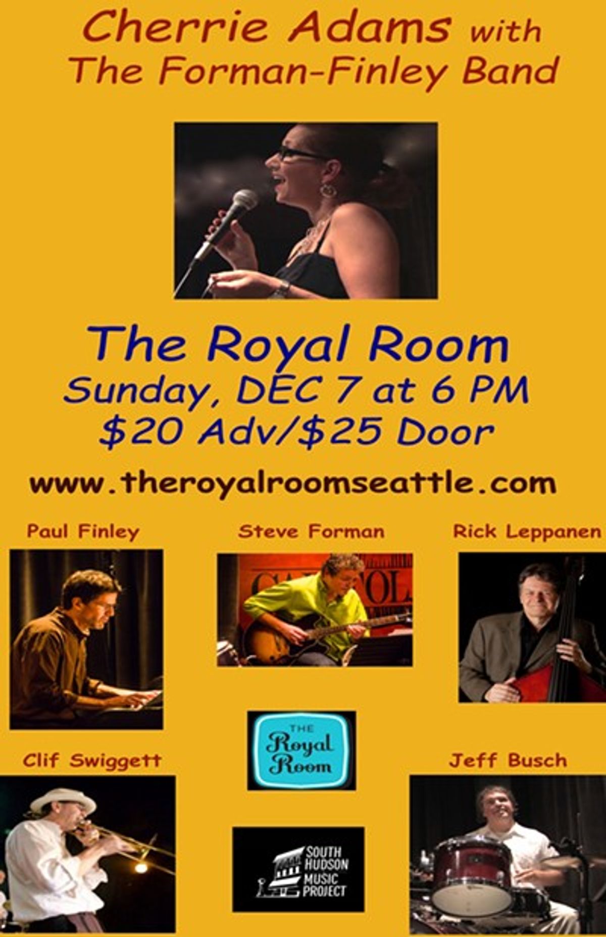 Cherrie Adams with The Forman-Finley Band at The Royal Room in Seattle ...
