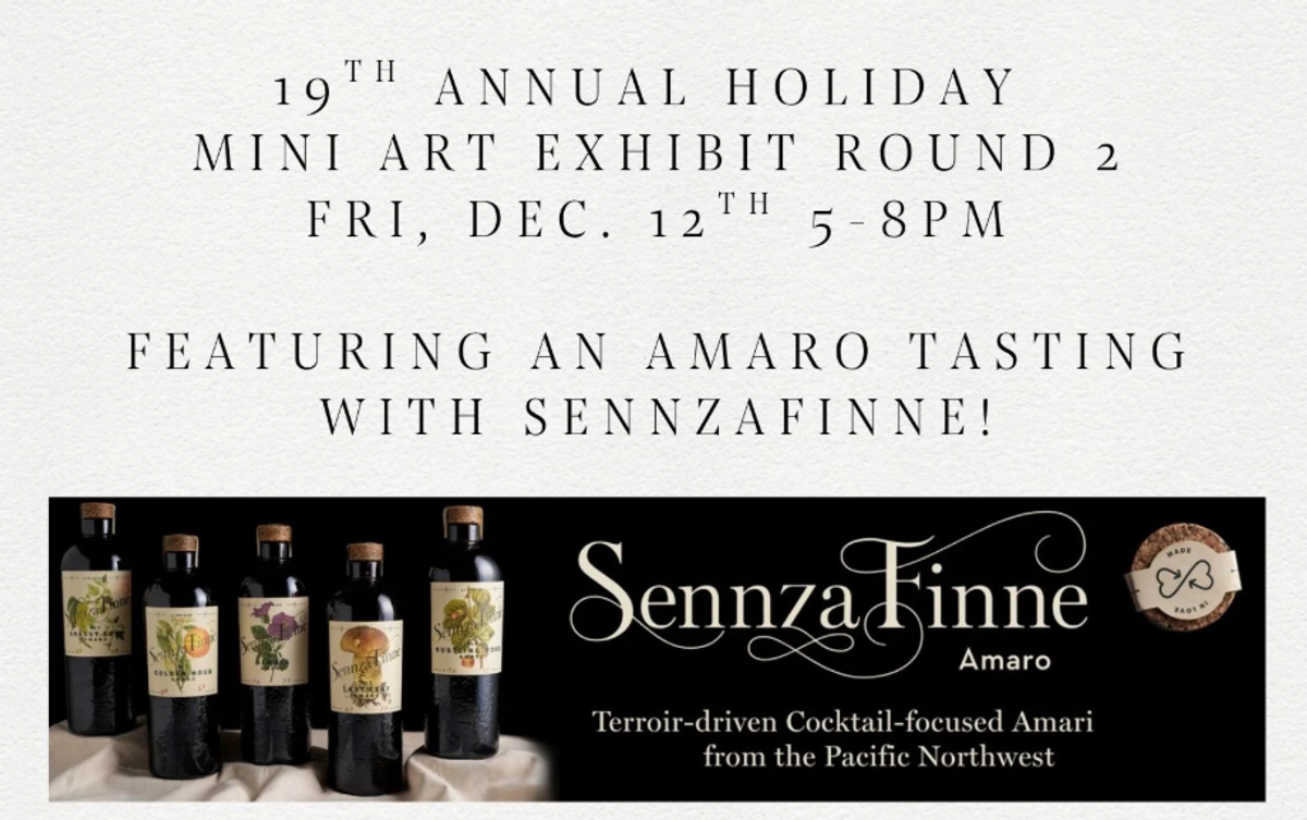 19th Annual Holiday Mini Art Exhibit at Ghost Gallery in Seattle, WA ...
