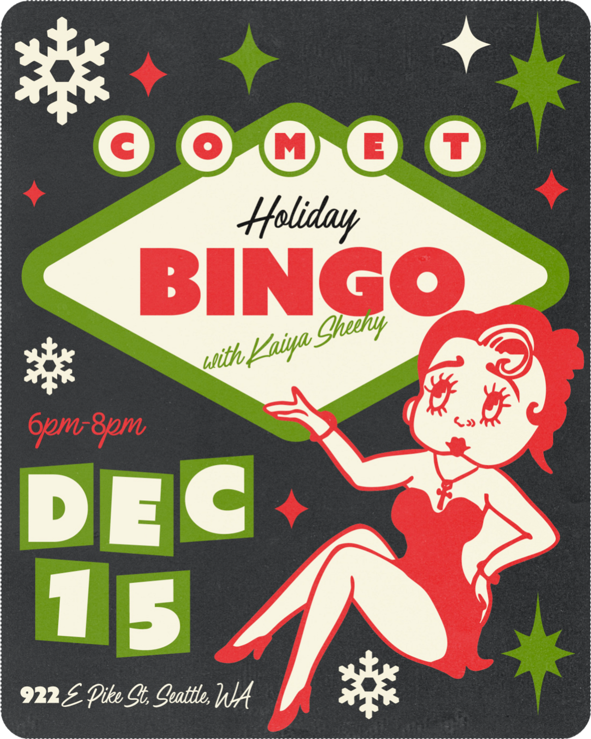 Holiday Bingo at Comet Tavern in Seattle, WA - Monday, December 15 ...