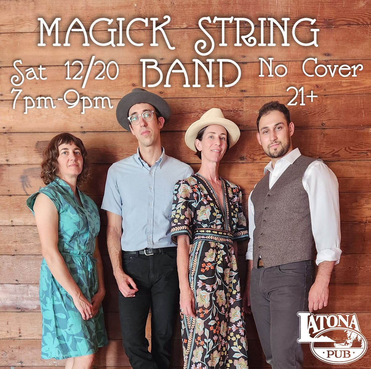 Magick String Band at Latona Pub in Seattle, WA - Saturday, December 20 ...
