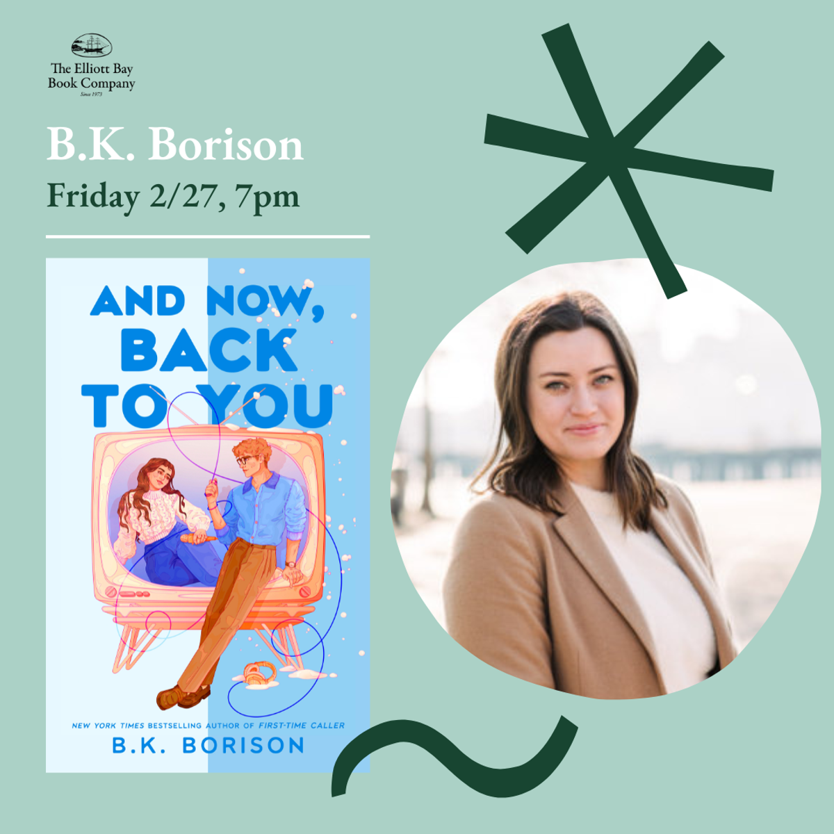 B.K. Borison at Elliott Bay Book Company in Seattle, WA - Friday ...
