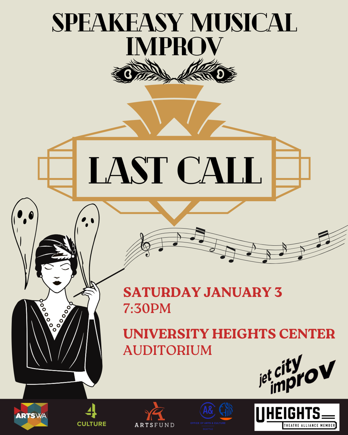 Last Call: The Haunted Speakeasy Improv Musical at Jet City Improv in ...