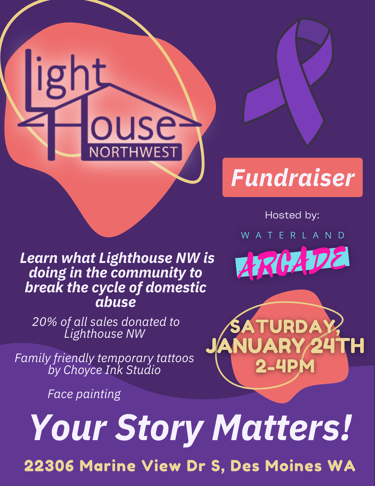 Light House Northwest Fundraiser at Waterland Arcade in Des Moines, WA ...