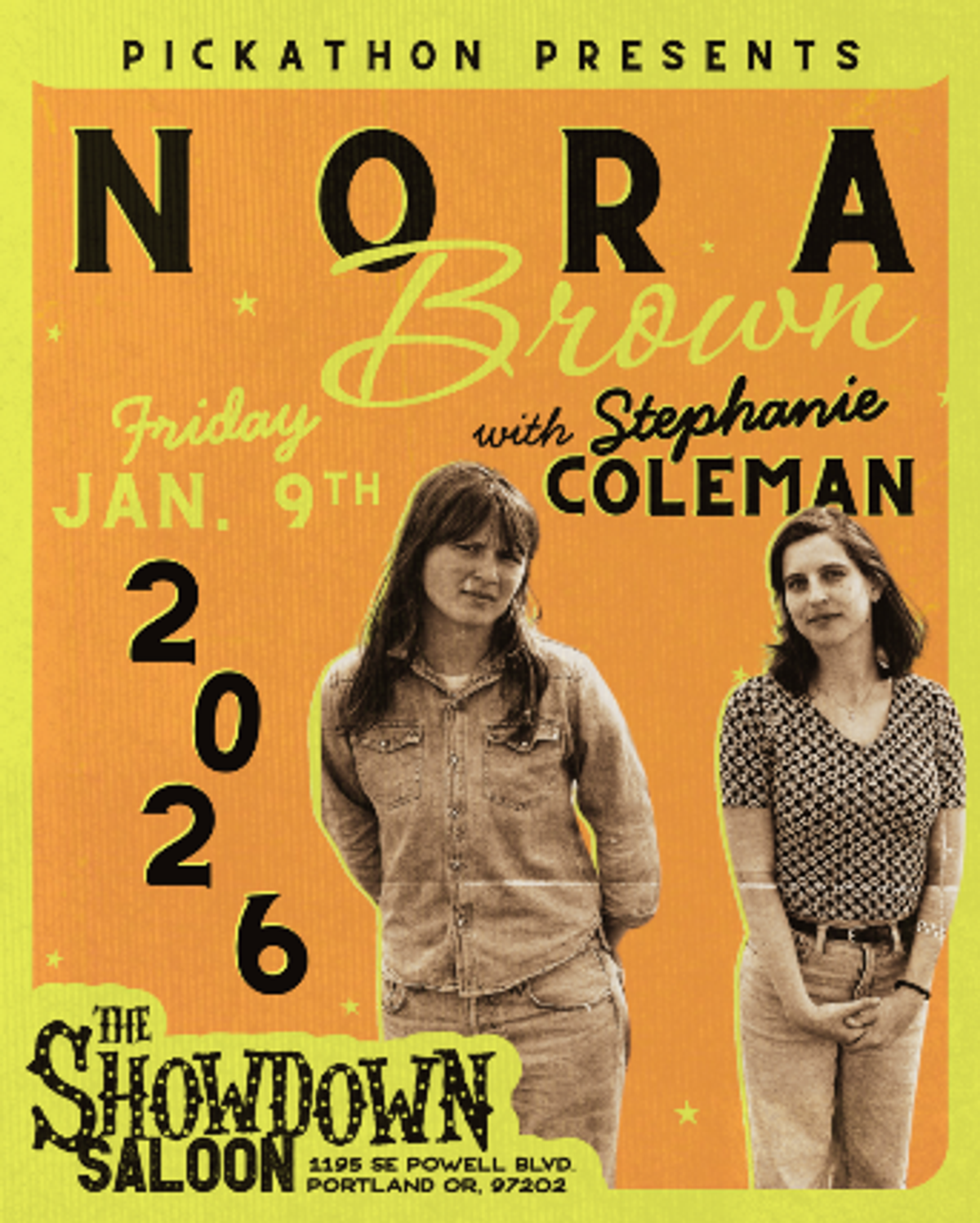 Nora Brown with Stephanie Coleman at The Showdown in Portland, OR ...