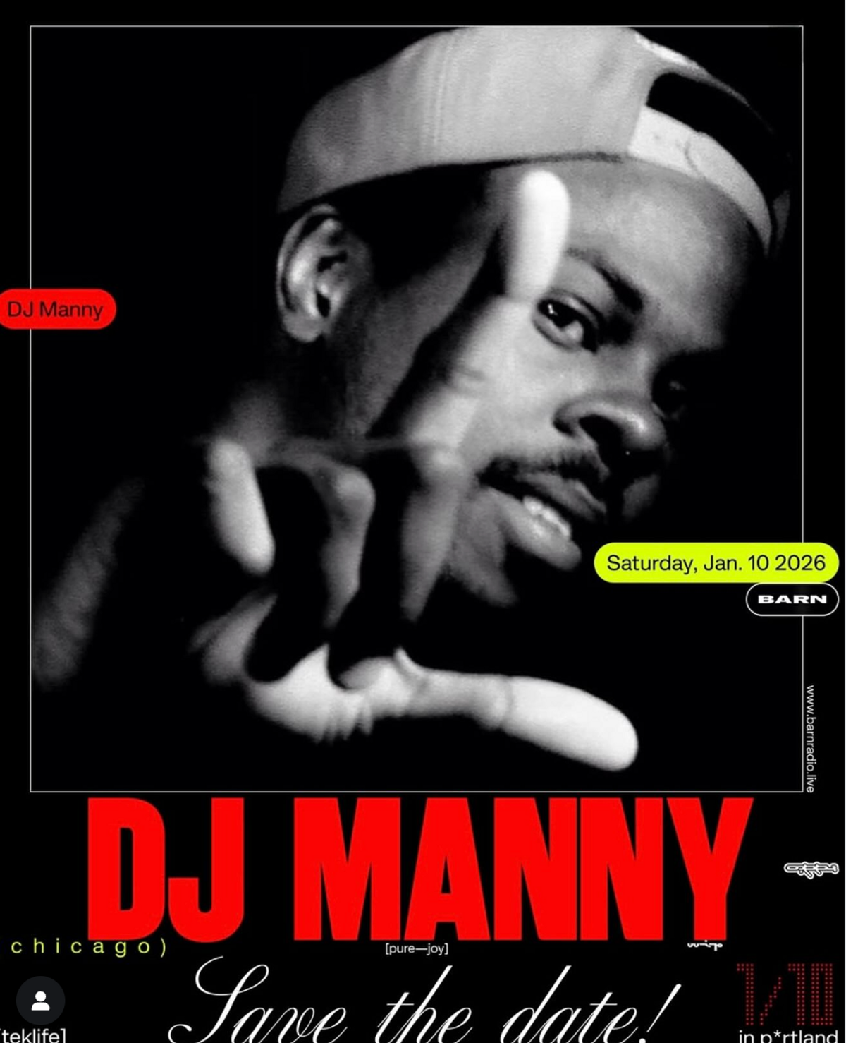 DJ Manny at Barn Radio in Portland, OR - Saturday, January 10 - EverOut ...