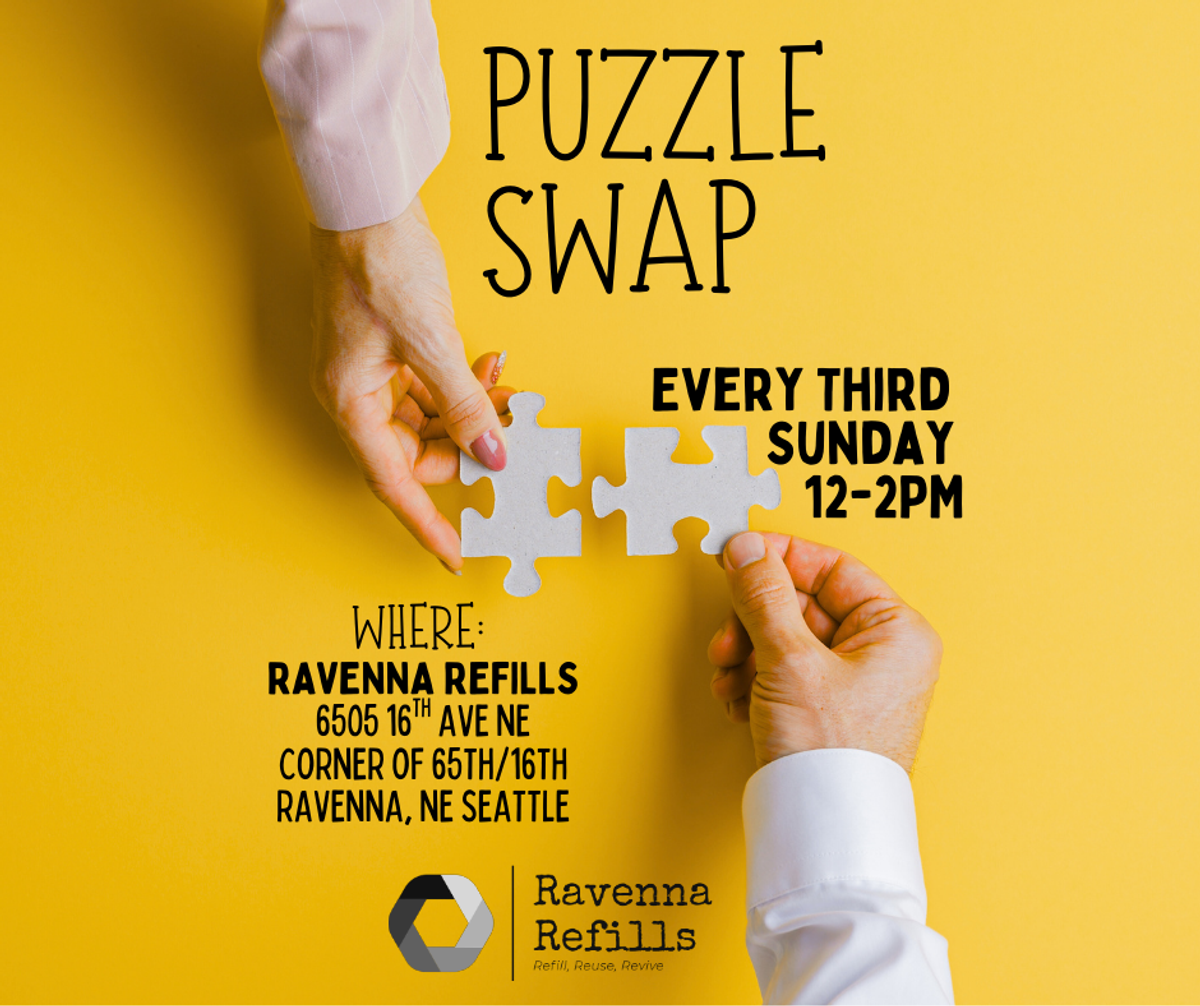 Ravenna Refills Puzzle Swap at Ravenna Refills in Seattle, WA - Third ...