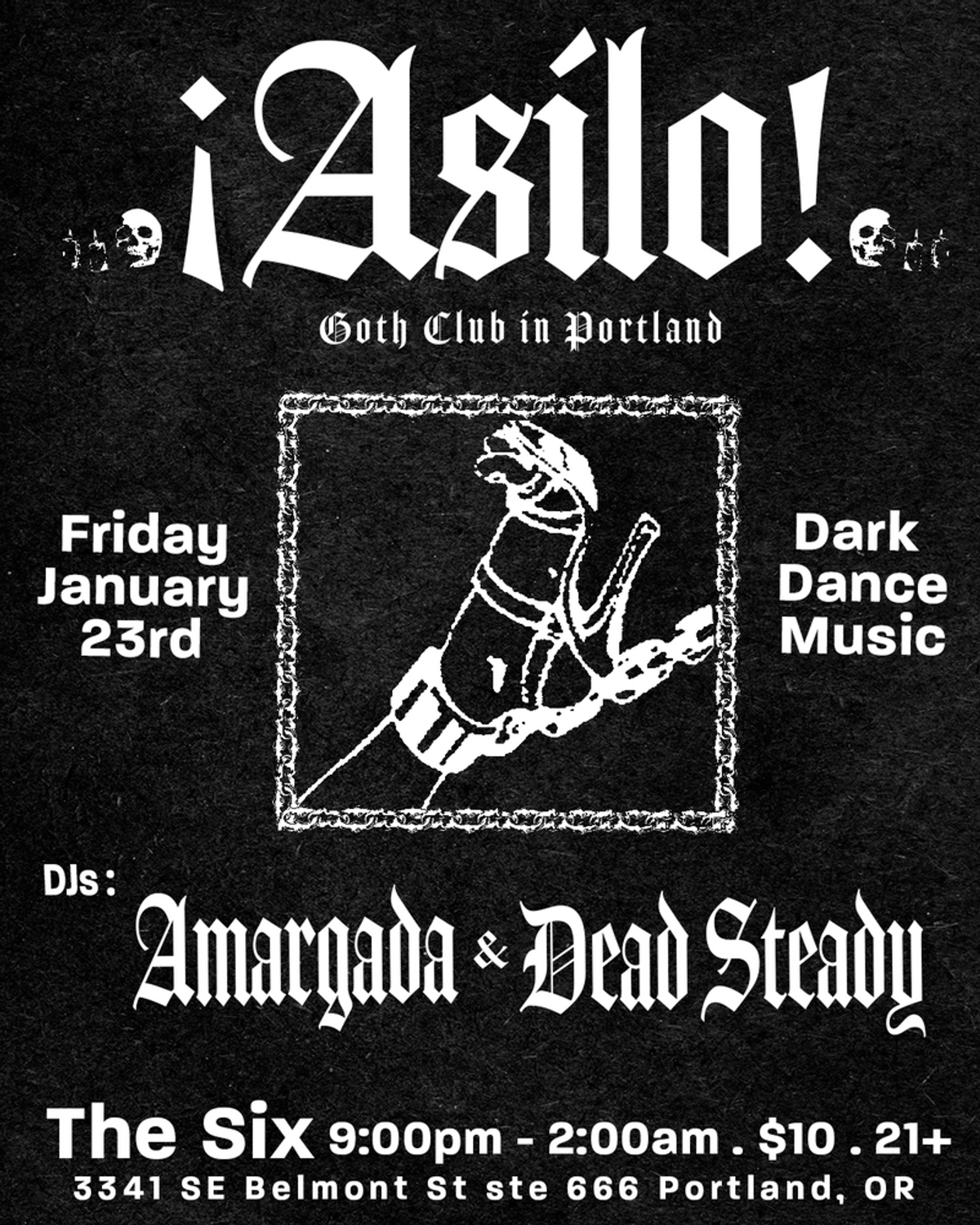 ¡Asilo! Goth Club at The Midnight PDX + The Sïx in Portland, OR ...