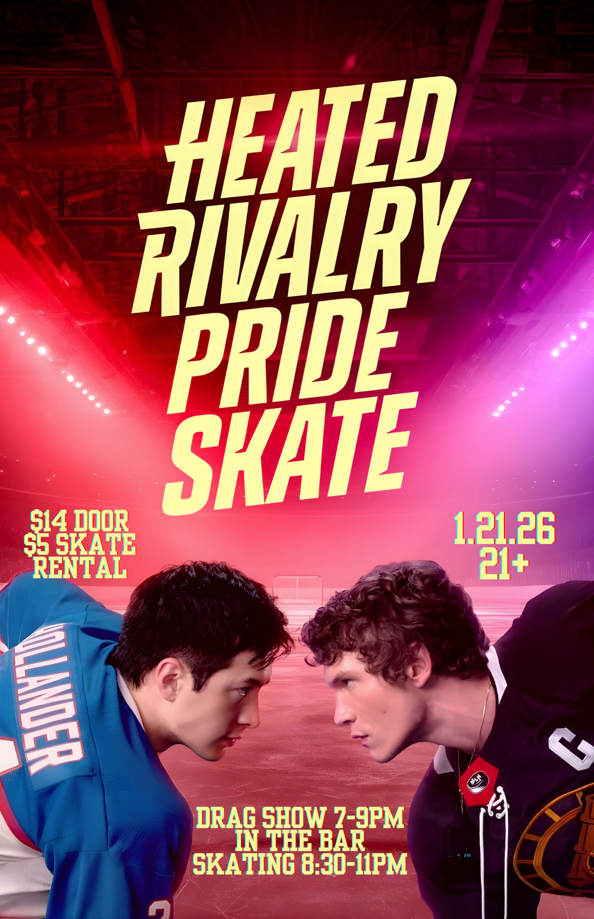 Heated Rivalry Pride Skate at Southgate Roller Rink in Seattle, WA ...