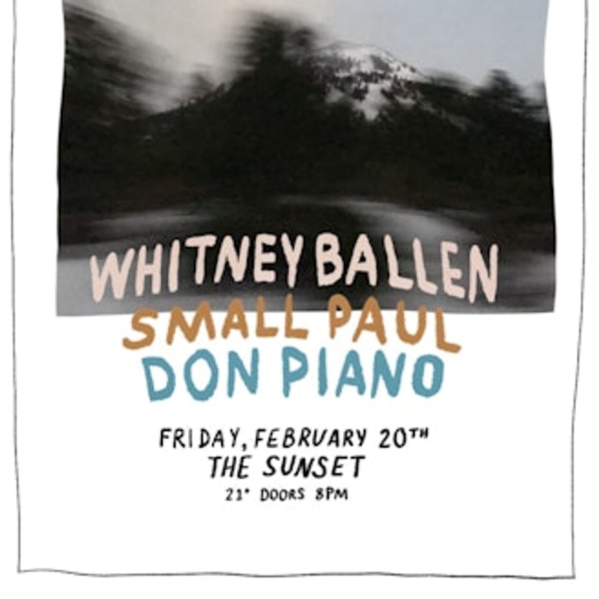 Whitney Ballen, Small Paul, Don Piano at Sunset Tavern in Seattle, WA ...