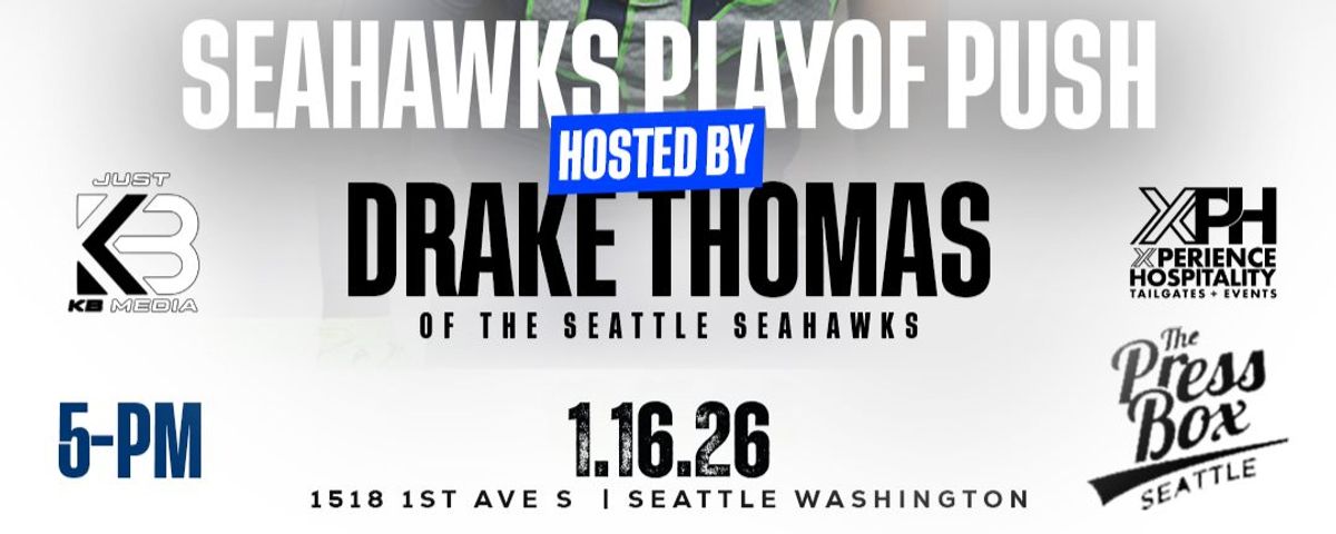 Blue Friday Party hosted by Drake Thomas at The Press Box in Seattle ...