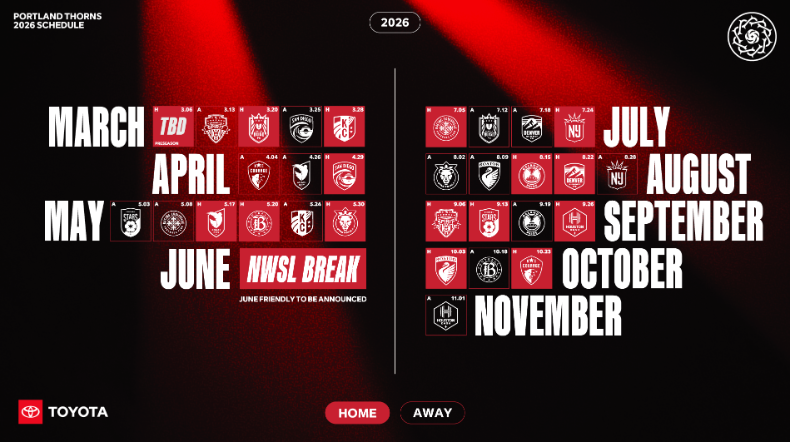 Portland Thorns 2026 Home Games at Providence Park in Portland, OR ...